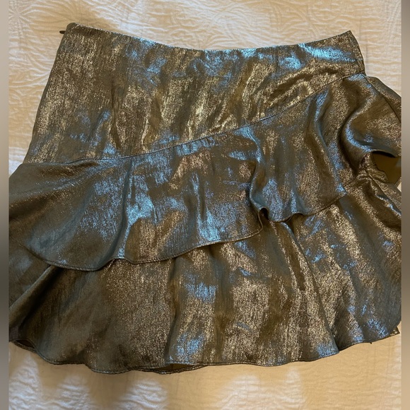 Zara | Skirts | Zara Silver Skort Nwt | Poshmark